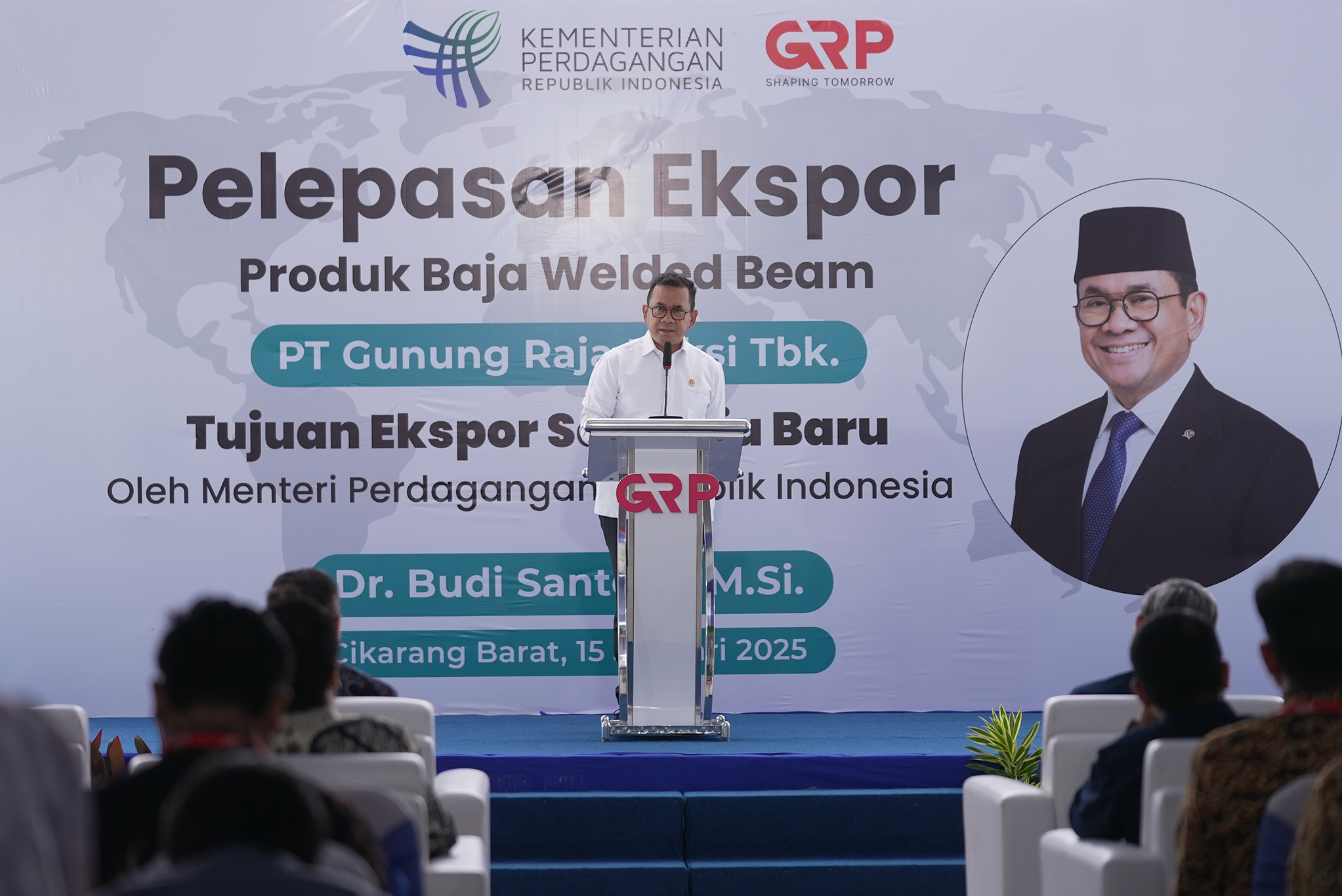 Mendag Lepas Ekspor ke Selandia Baru Produk Baja Senilai US$ 1,5 Juta - BRIEF