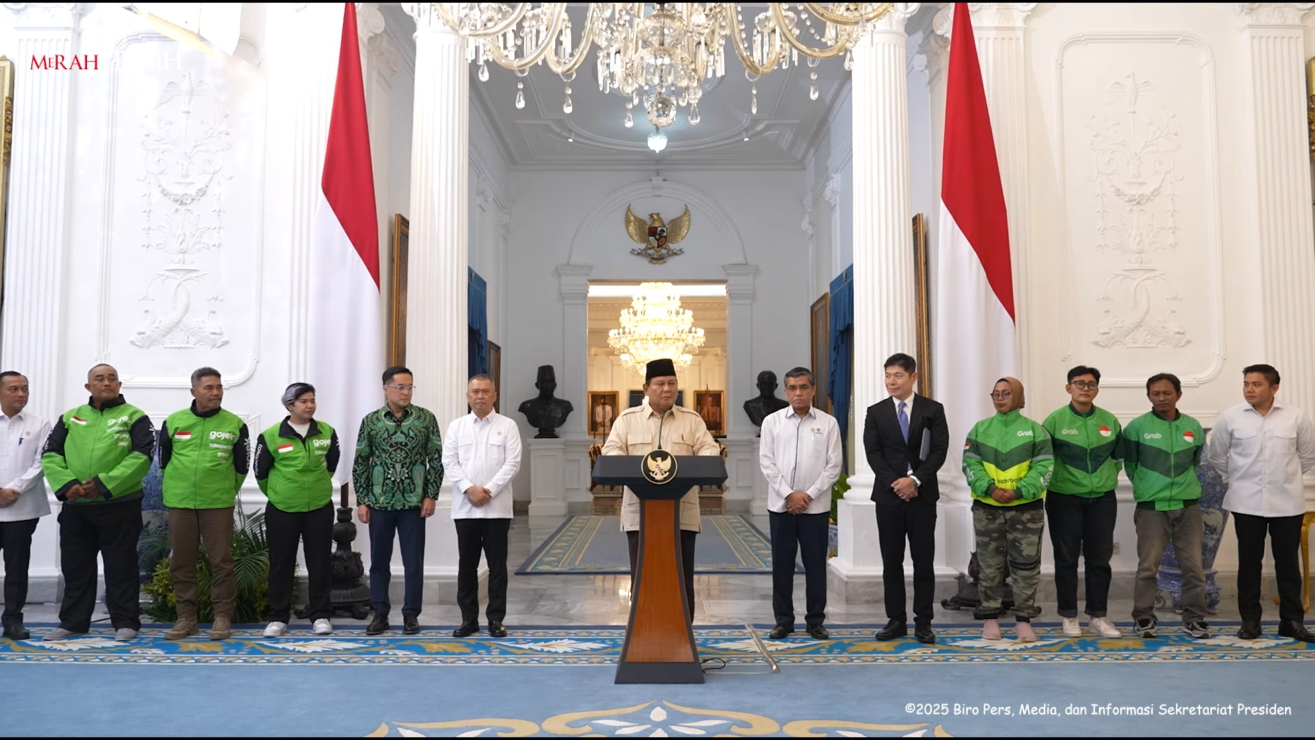 Prabowo Umumkan Mekanisme Pemberian THR Pekerja dan Pengemudi Online - BRIEF