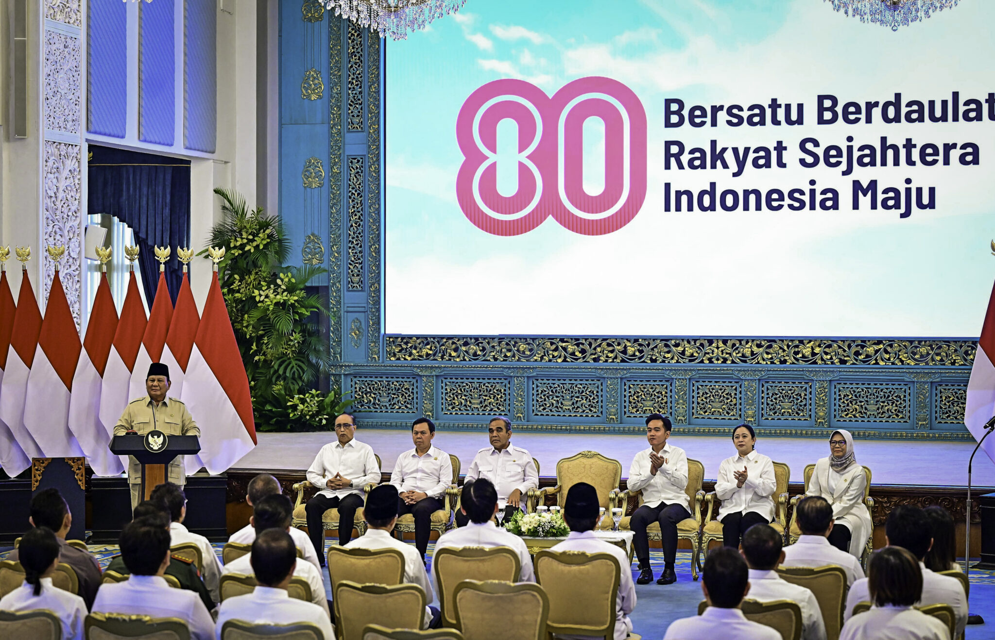 Presiden Prabowo Luncurkan Tema dan Logo HUT ke-80 RI - BRIEF